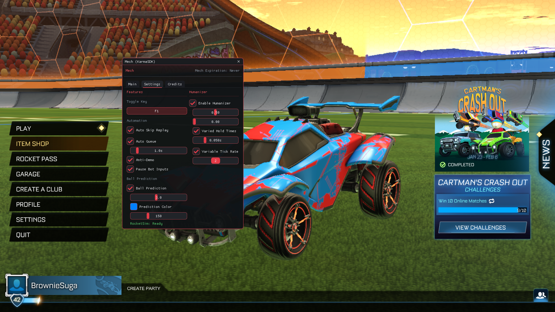 烙 MECH for ROCKET LEAGUE • Cheap SSL Bot 1v1/2v2 Models Lifetime Available